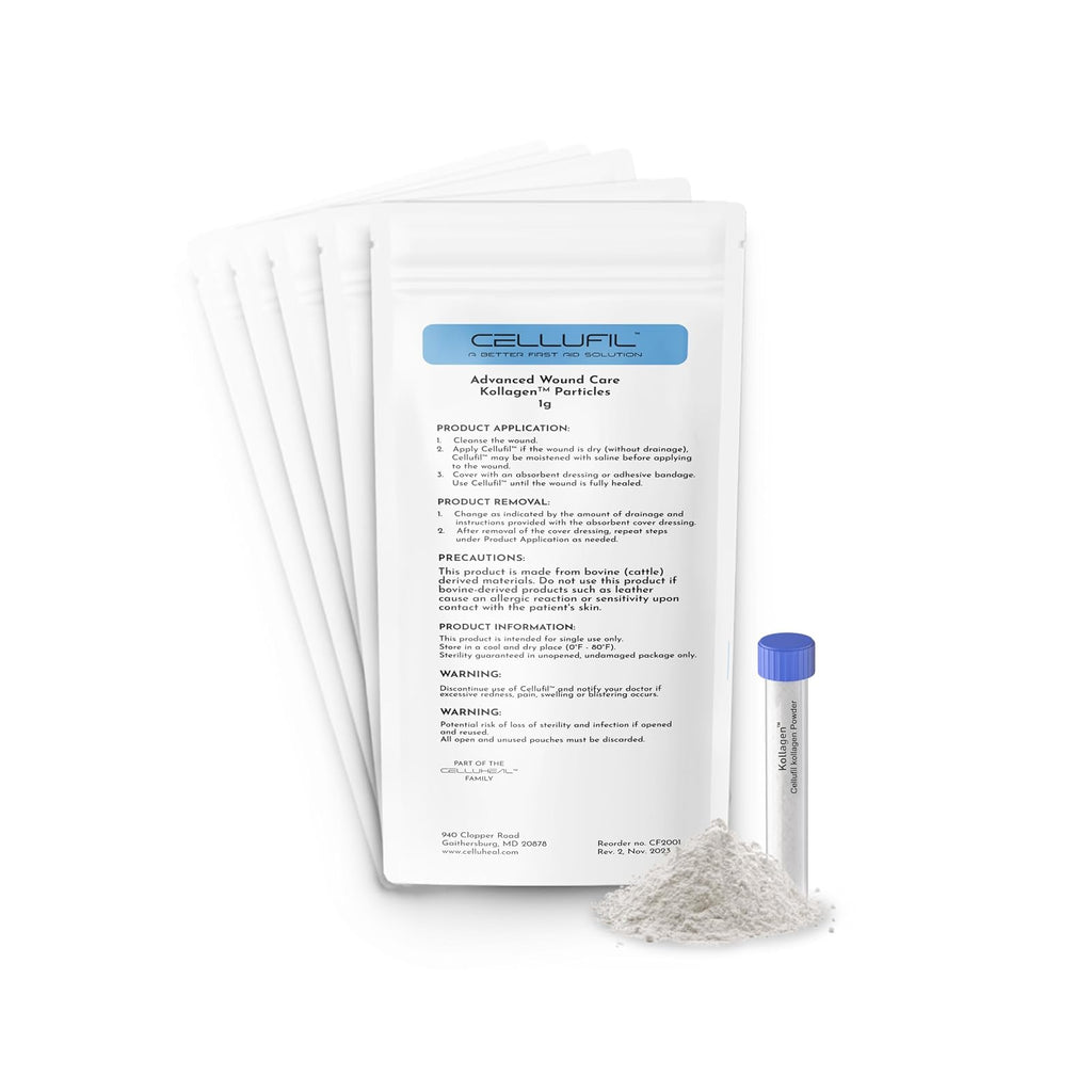 Cellufil collagen particles for skin