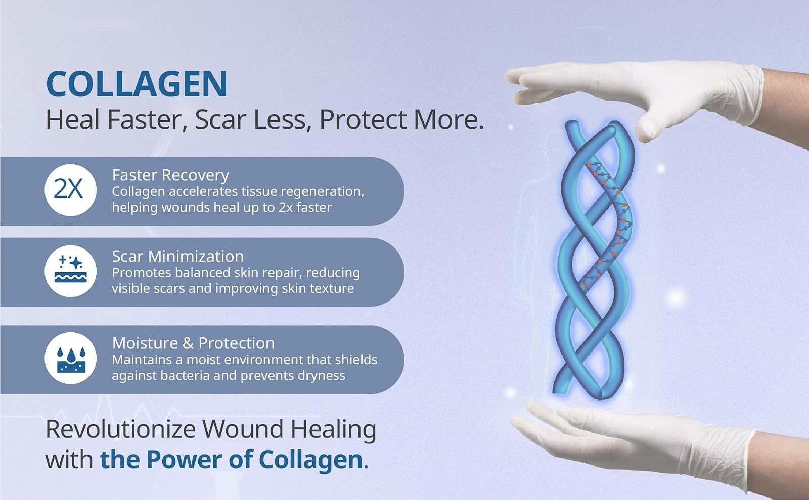 Cellufil collagen vials for easy mixing
