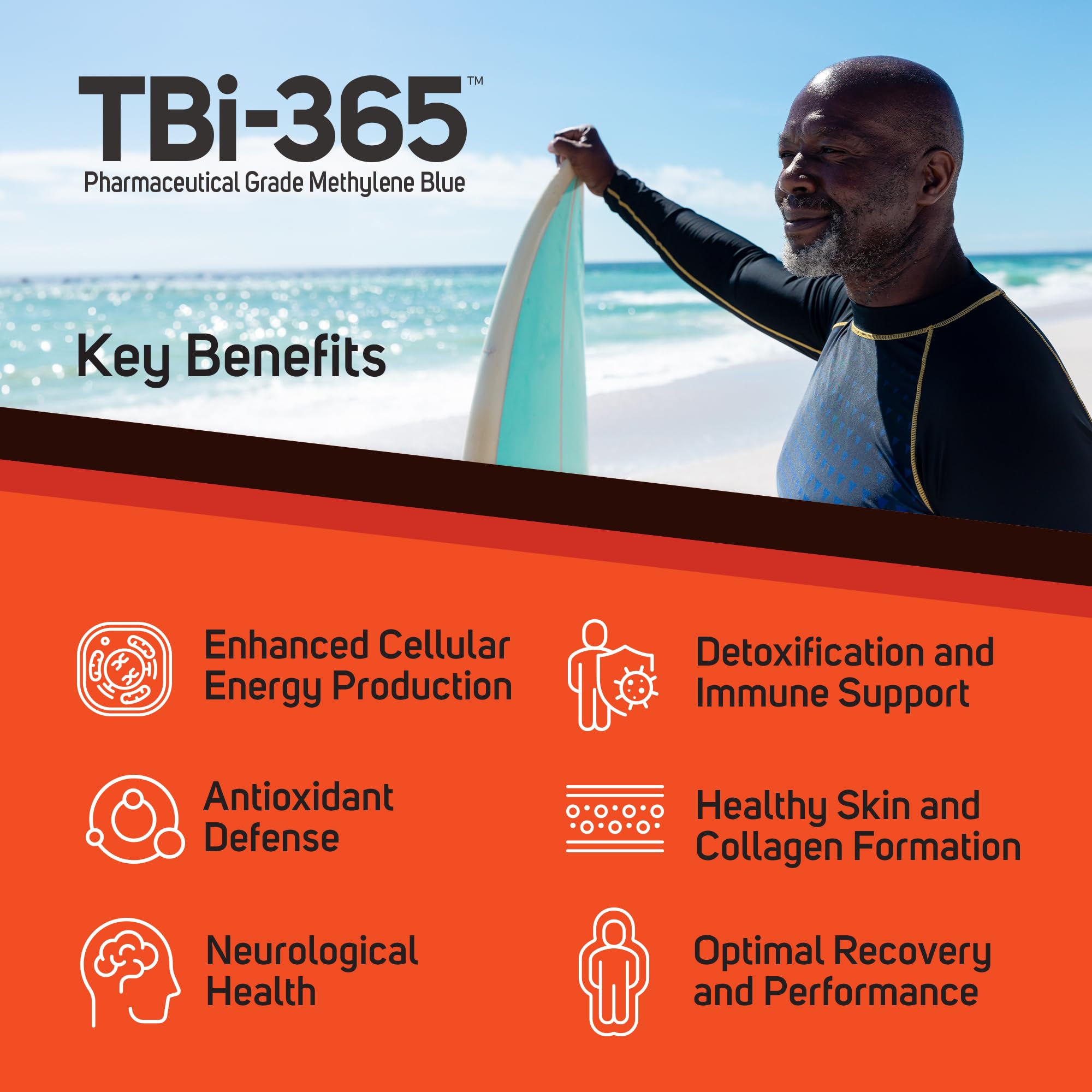 cellular support with methylene blue