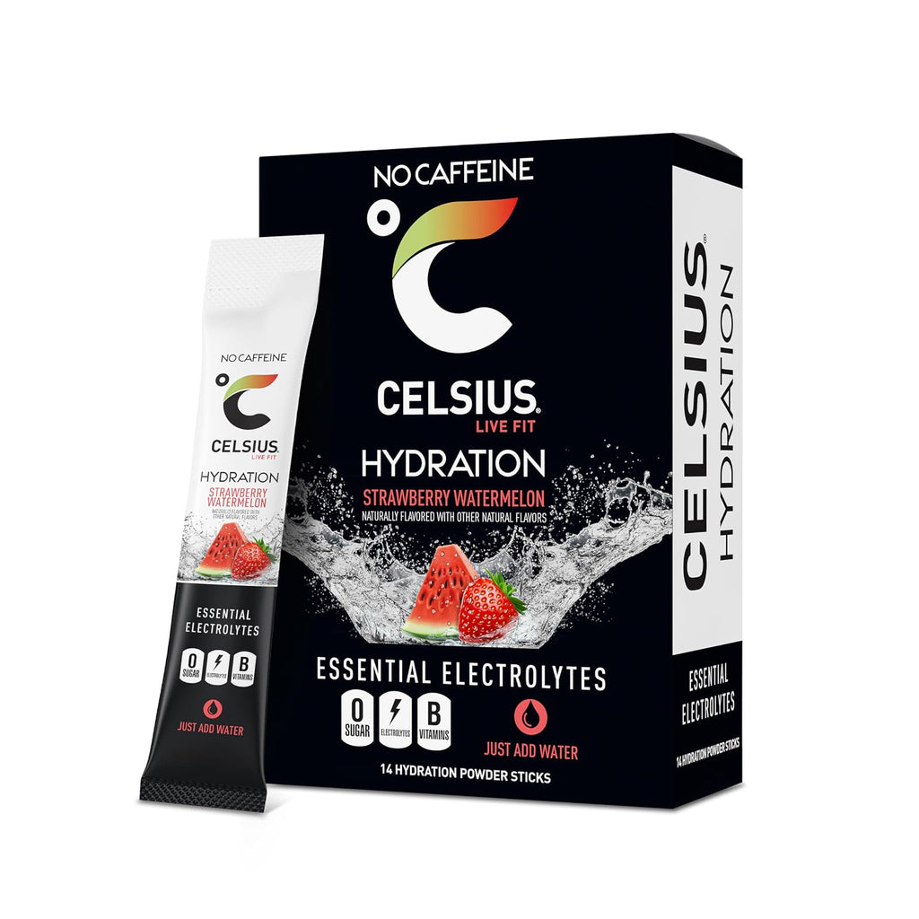 CELSIUS electrolyte drink mix strawberry watermelon