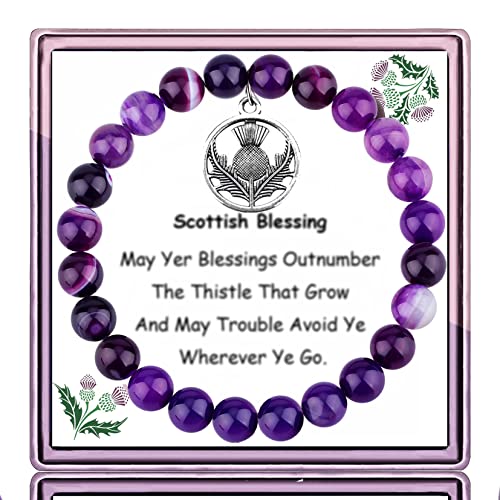 Celtic charm bracelet for thistle lovers