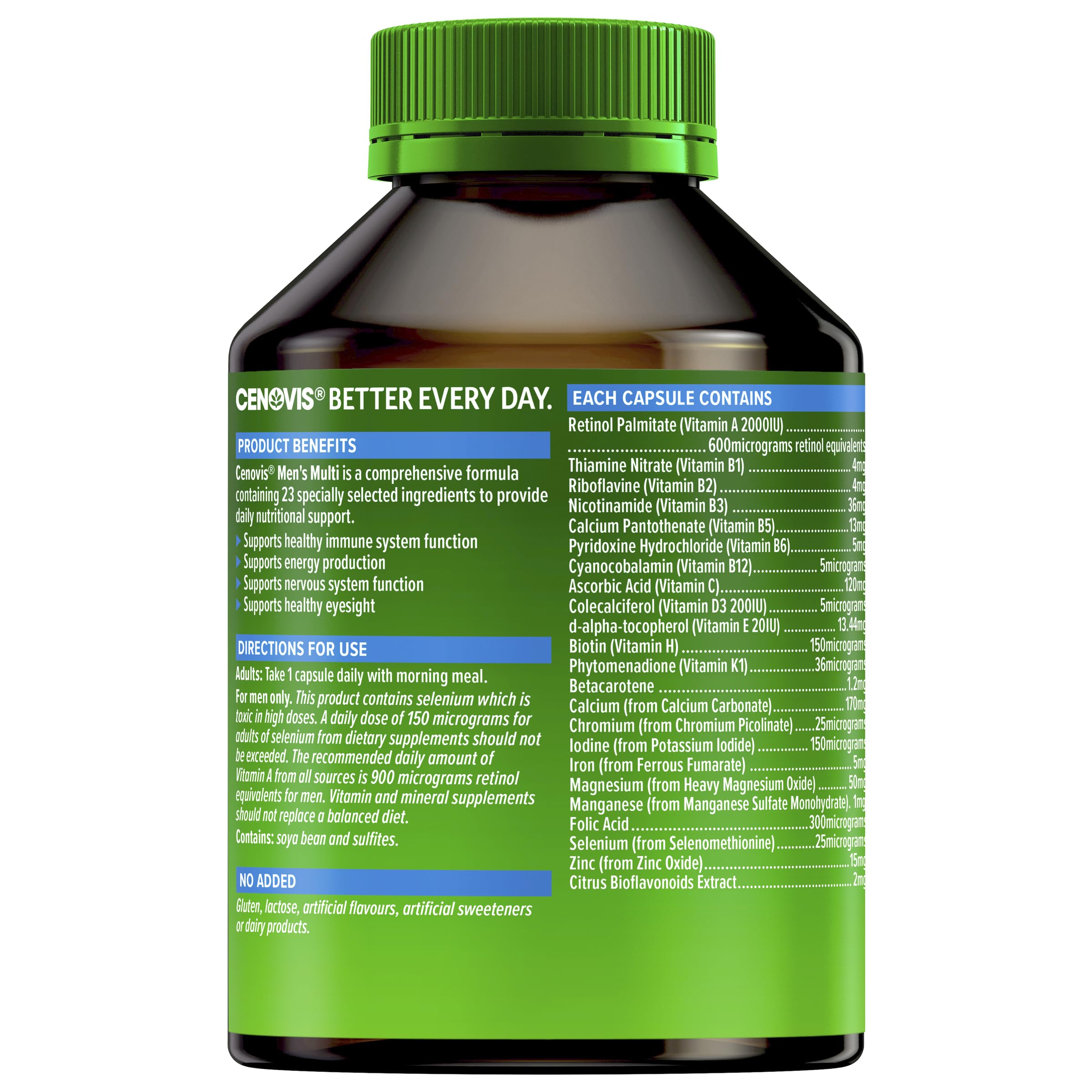 Cenovis Once Daily multivitamins benefits