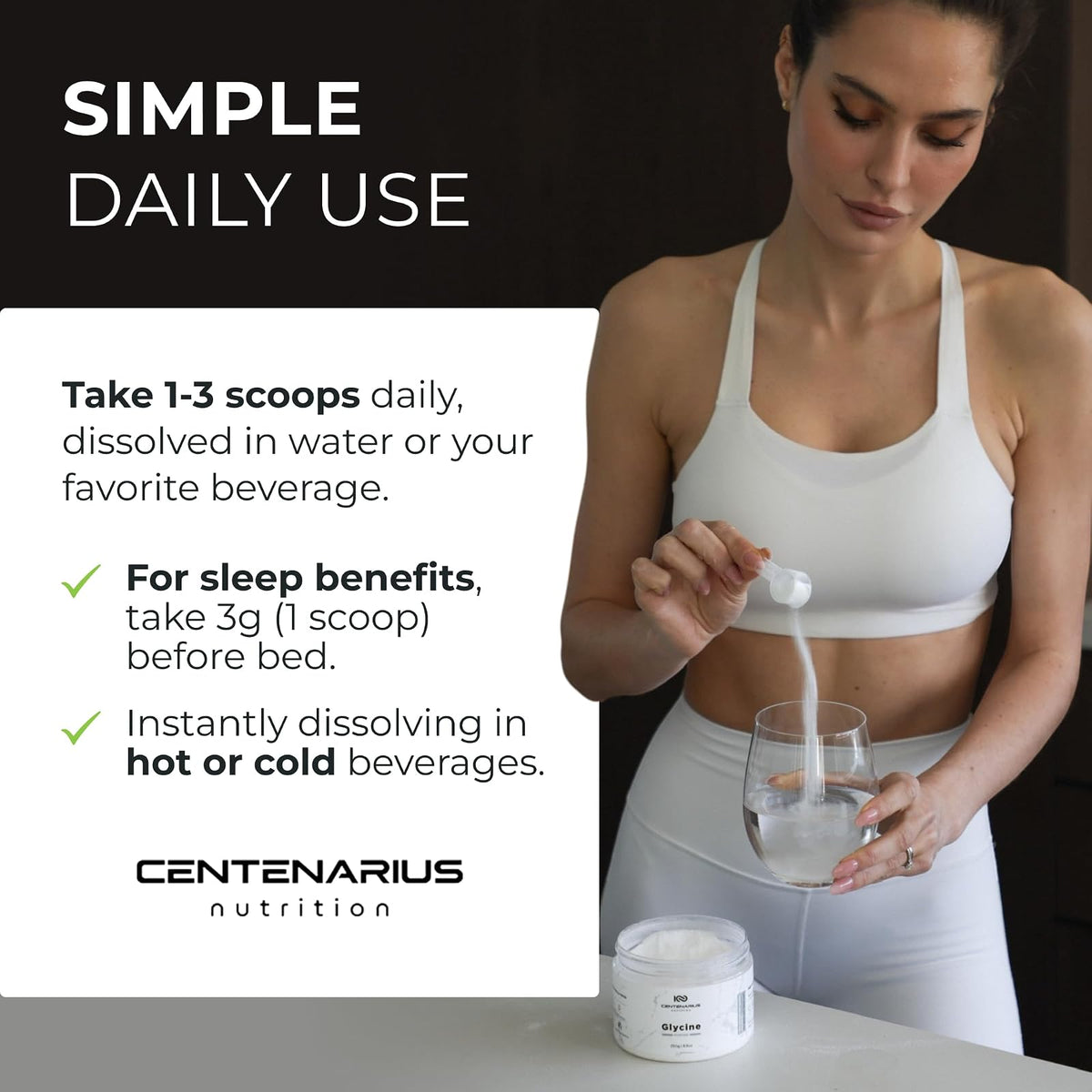 Centenarius Nutrition recovery powder for athletes