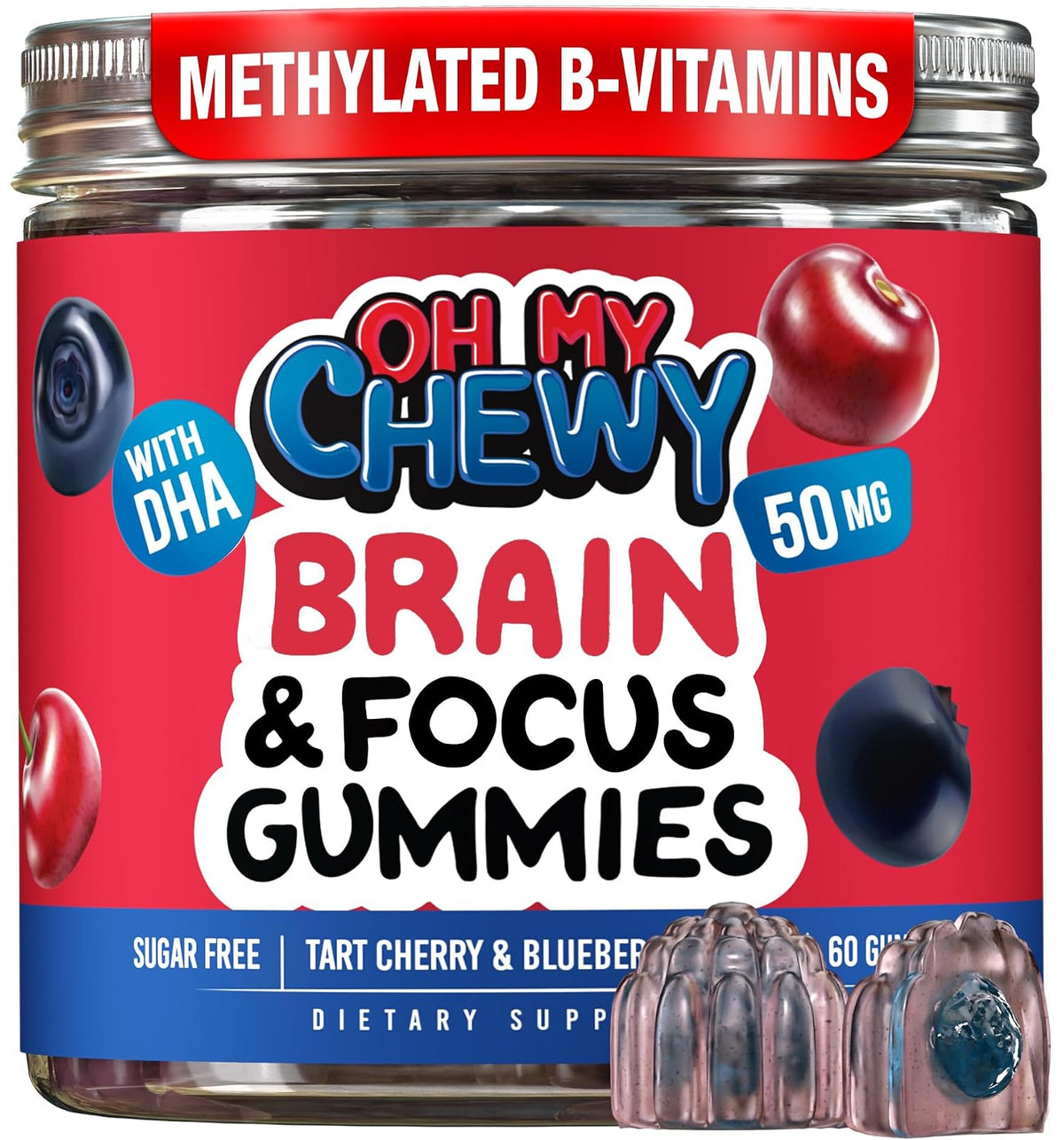 Center-Filled Brain Gummies for Kids