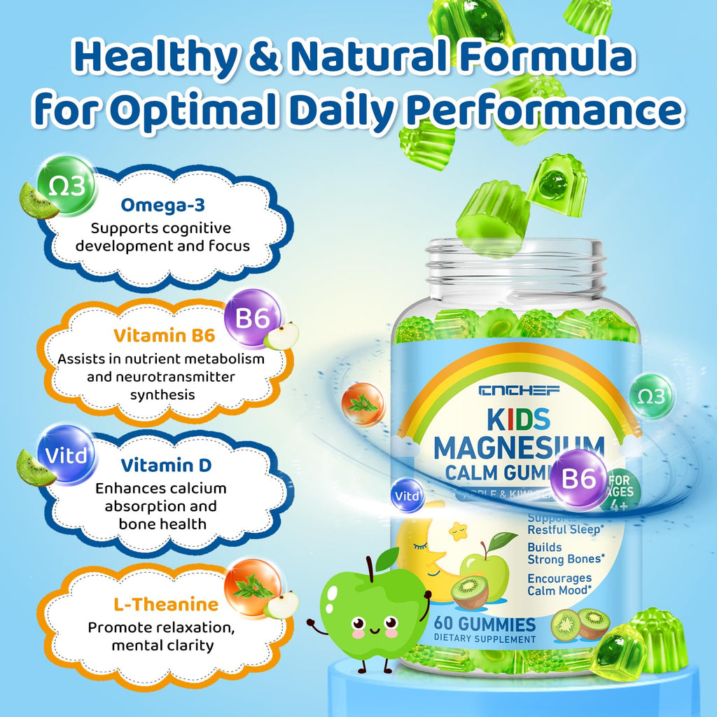 Center-Filled magnesium gummies for overall health
