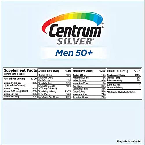 Centrum 50+ multivitamin for active lifestyles