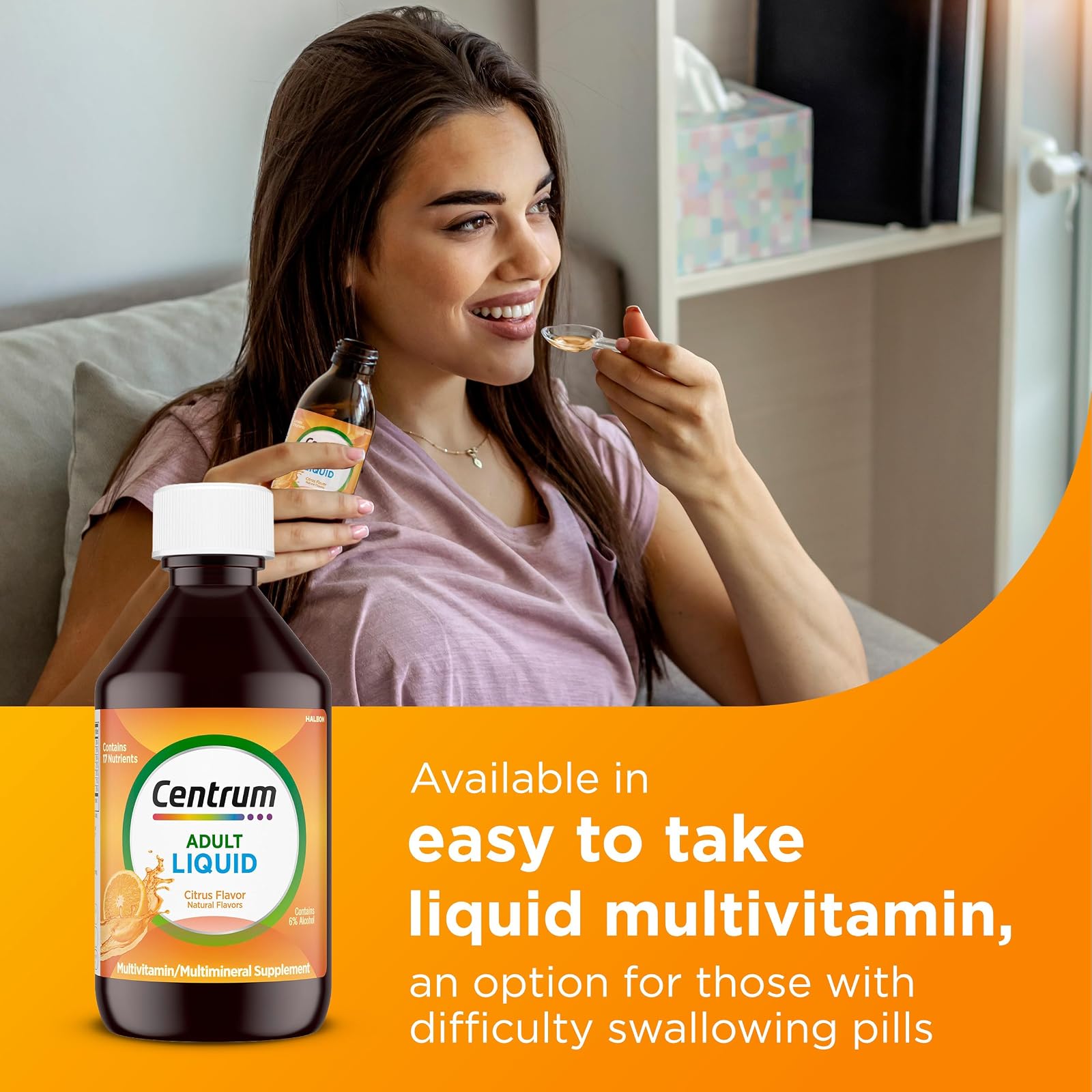 Centrum liquid vitamins for overall health