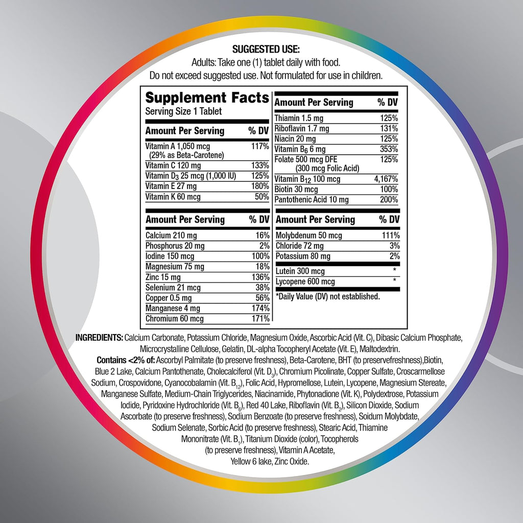 Centrum multivitamin for optimal nutrition