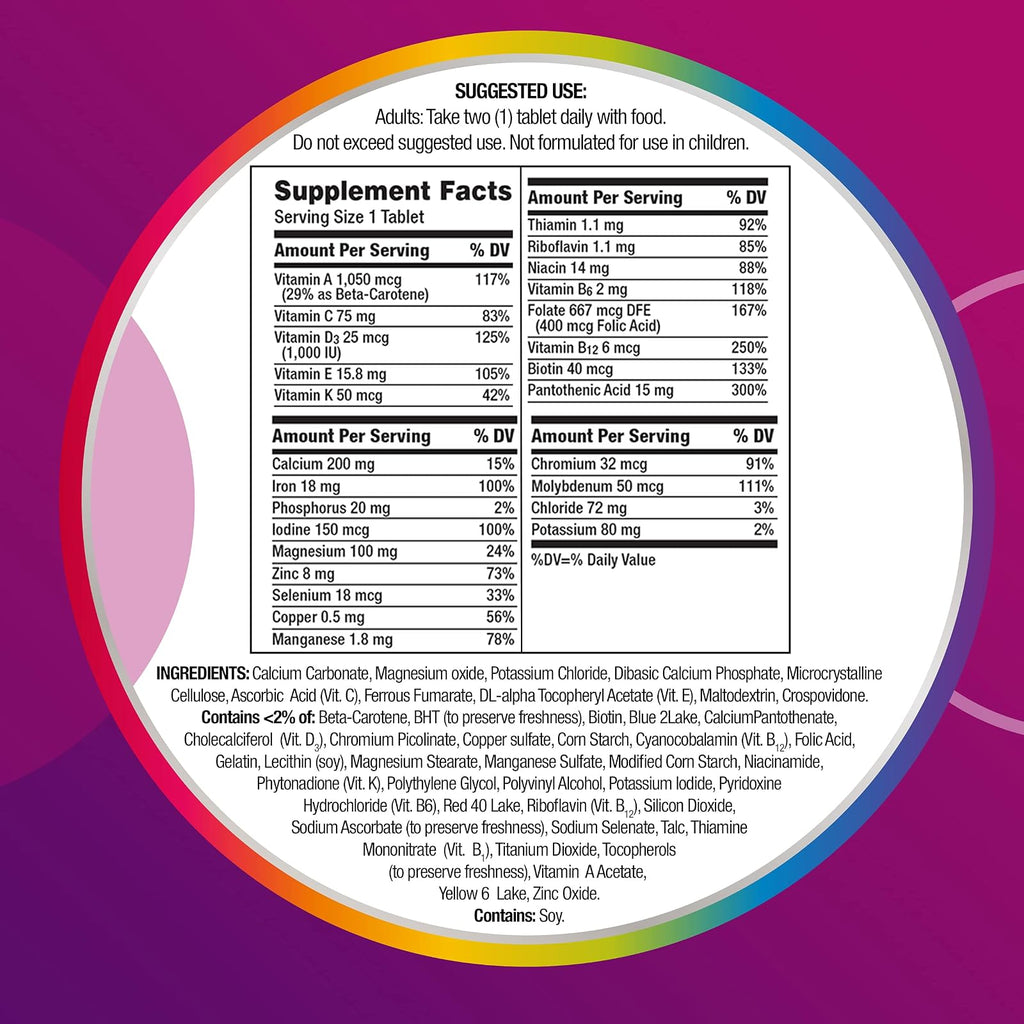 Centrum multivitamins for active women