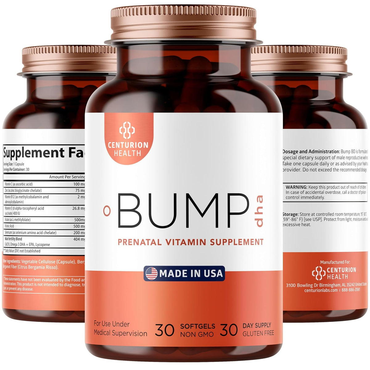Centurion Health prenatal vitamins for mothers