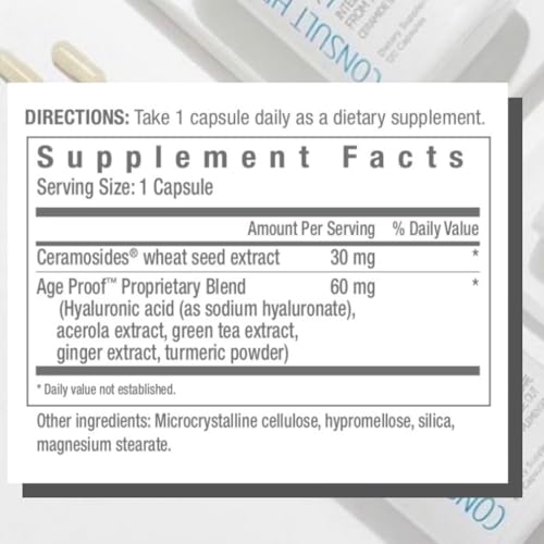 Ceramide capsules for skin elasticity