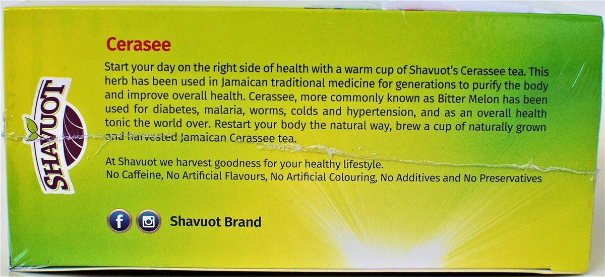 Cerasee tea bags for natural detox