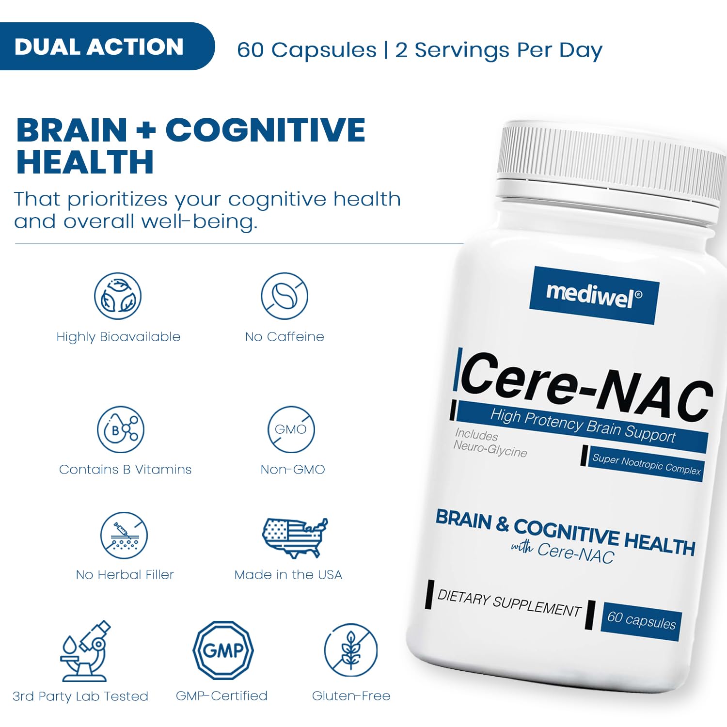 Cere-NAC multivitamin for men and women
