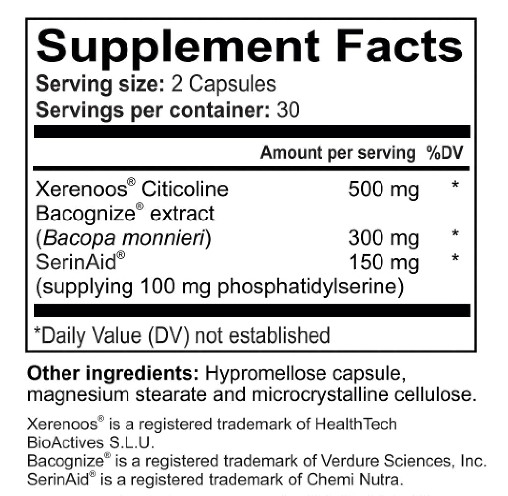 Cerebra whole food multivitamin capsules