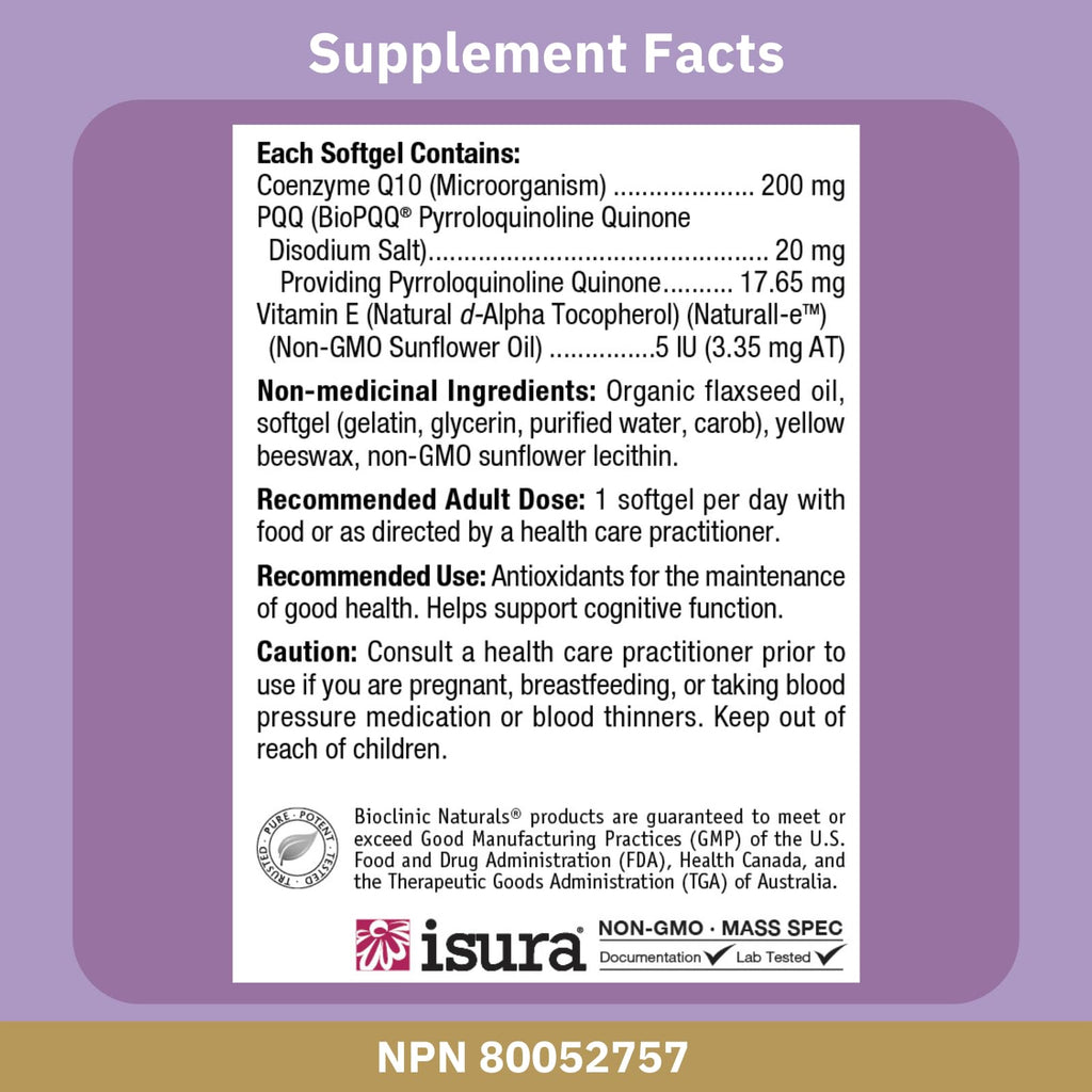 CerebroVital PQQ-10 softgels for mental clarity