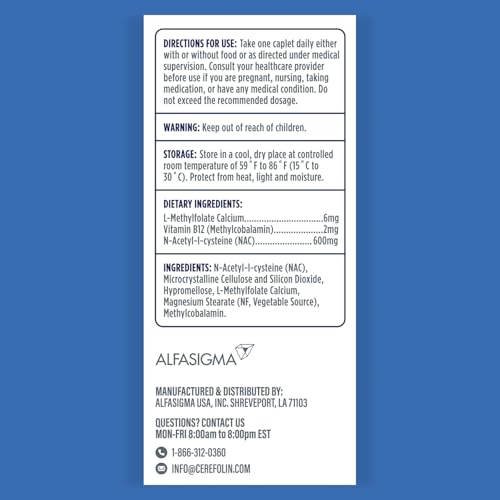 Cerefolin methylcobalamin for brain health