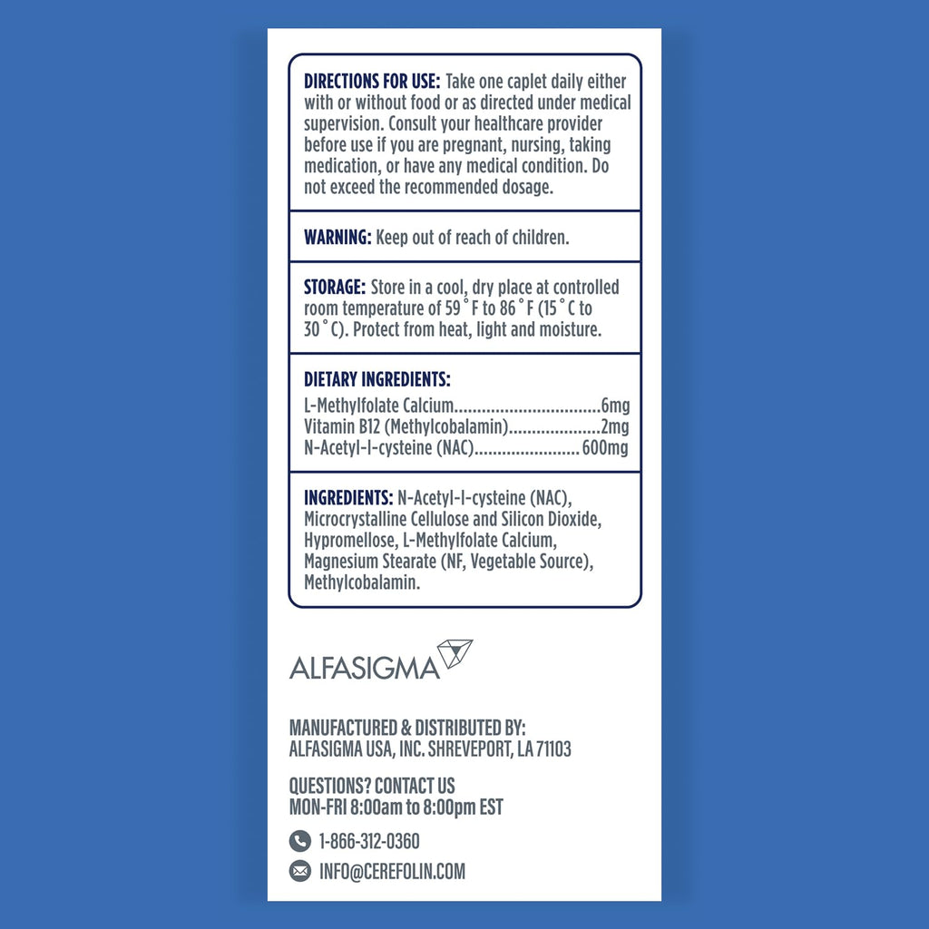 Cerefolin methylcobalamin tablets for energy