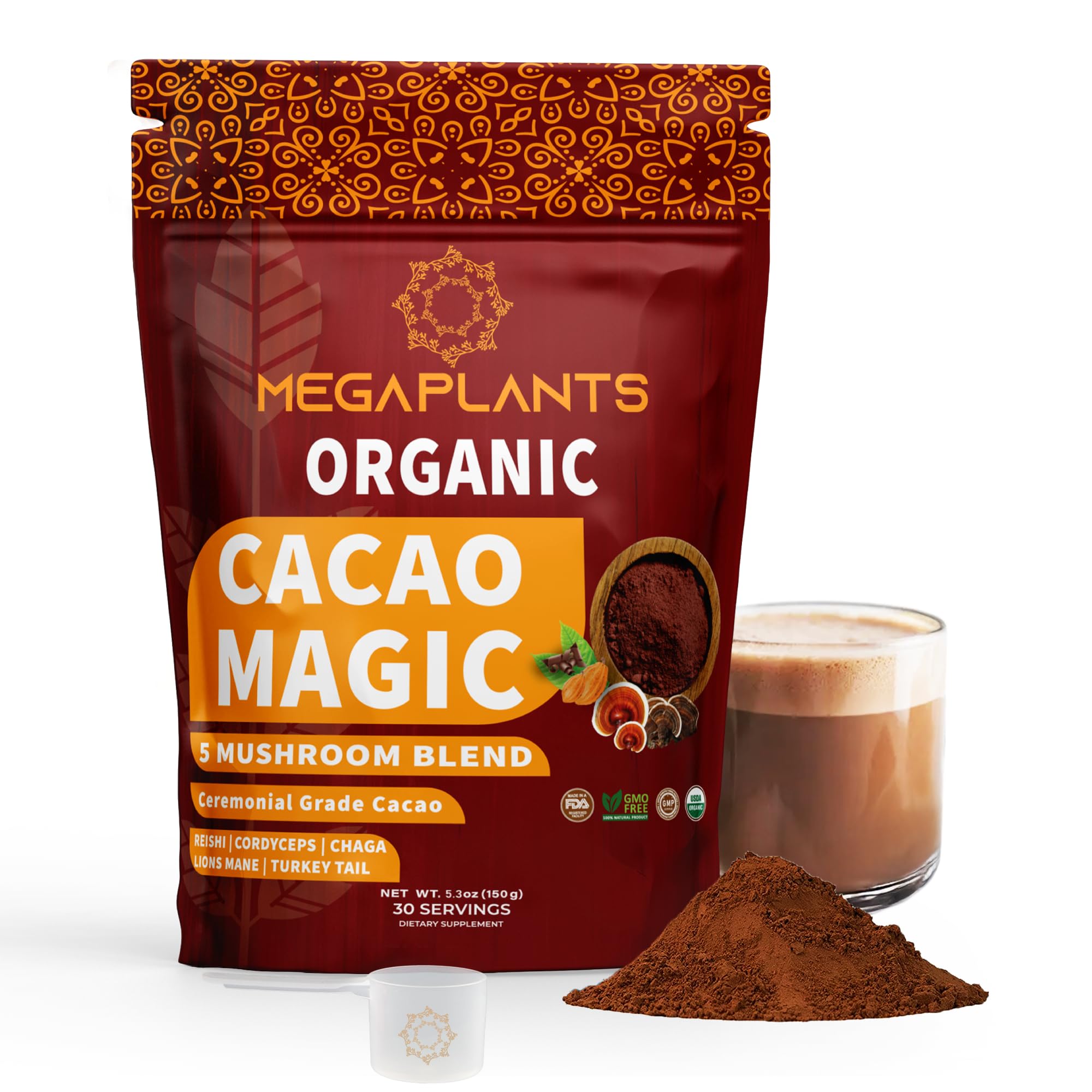 ceremonial cacao energy boost powder
