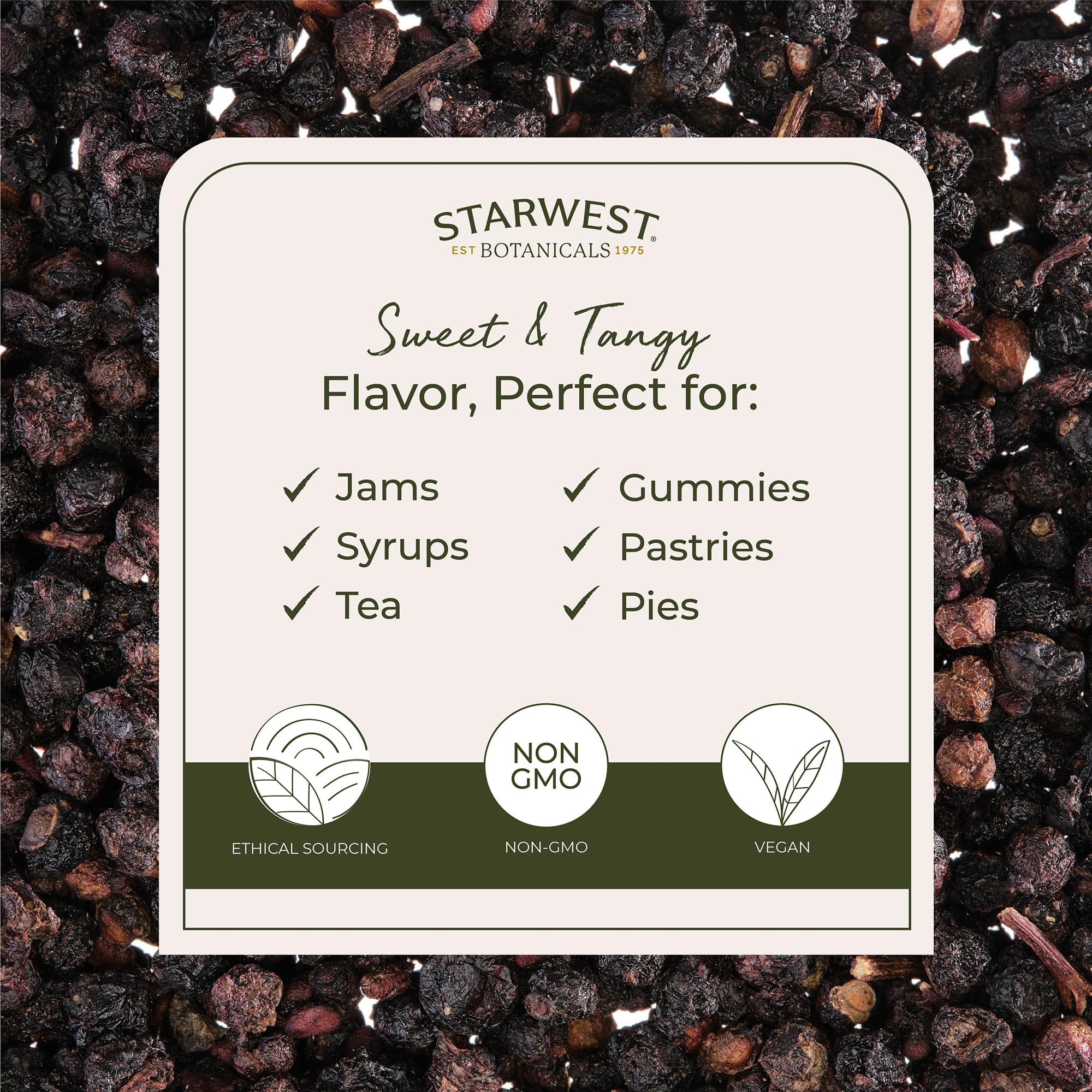 certified kosher elderberries for baking