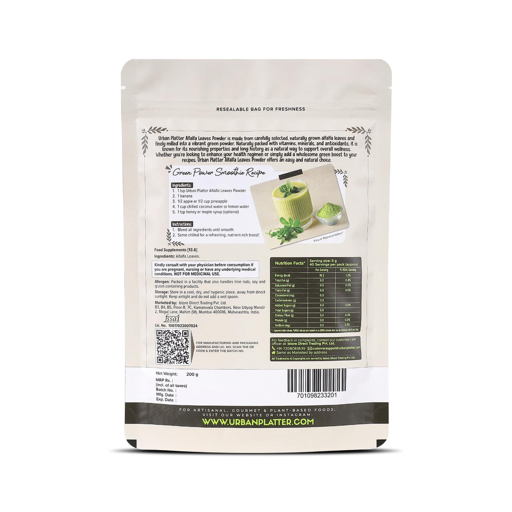 certified organic alfalfa for health