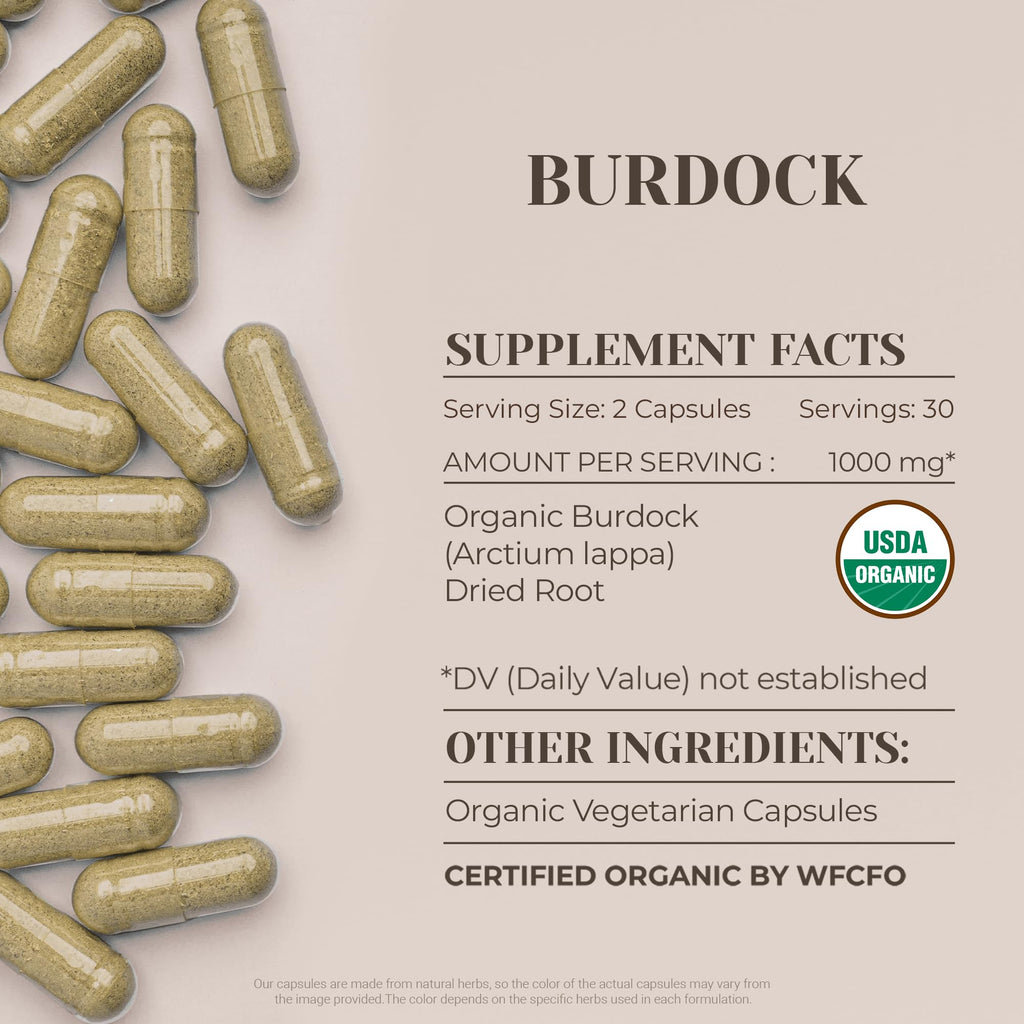 certified organic burdock root extract