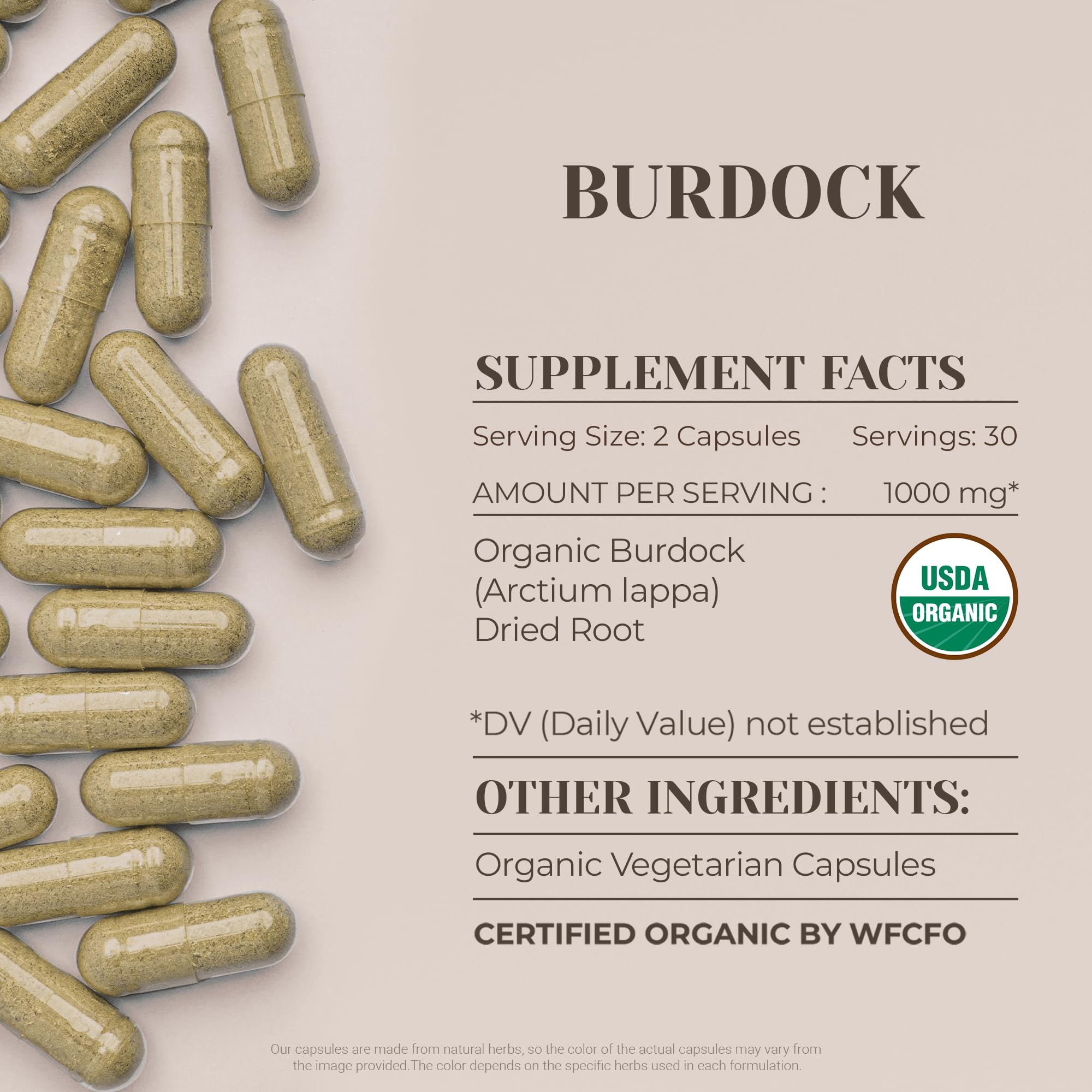 certified organic burdock root extract