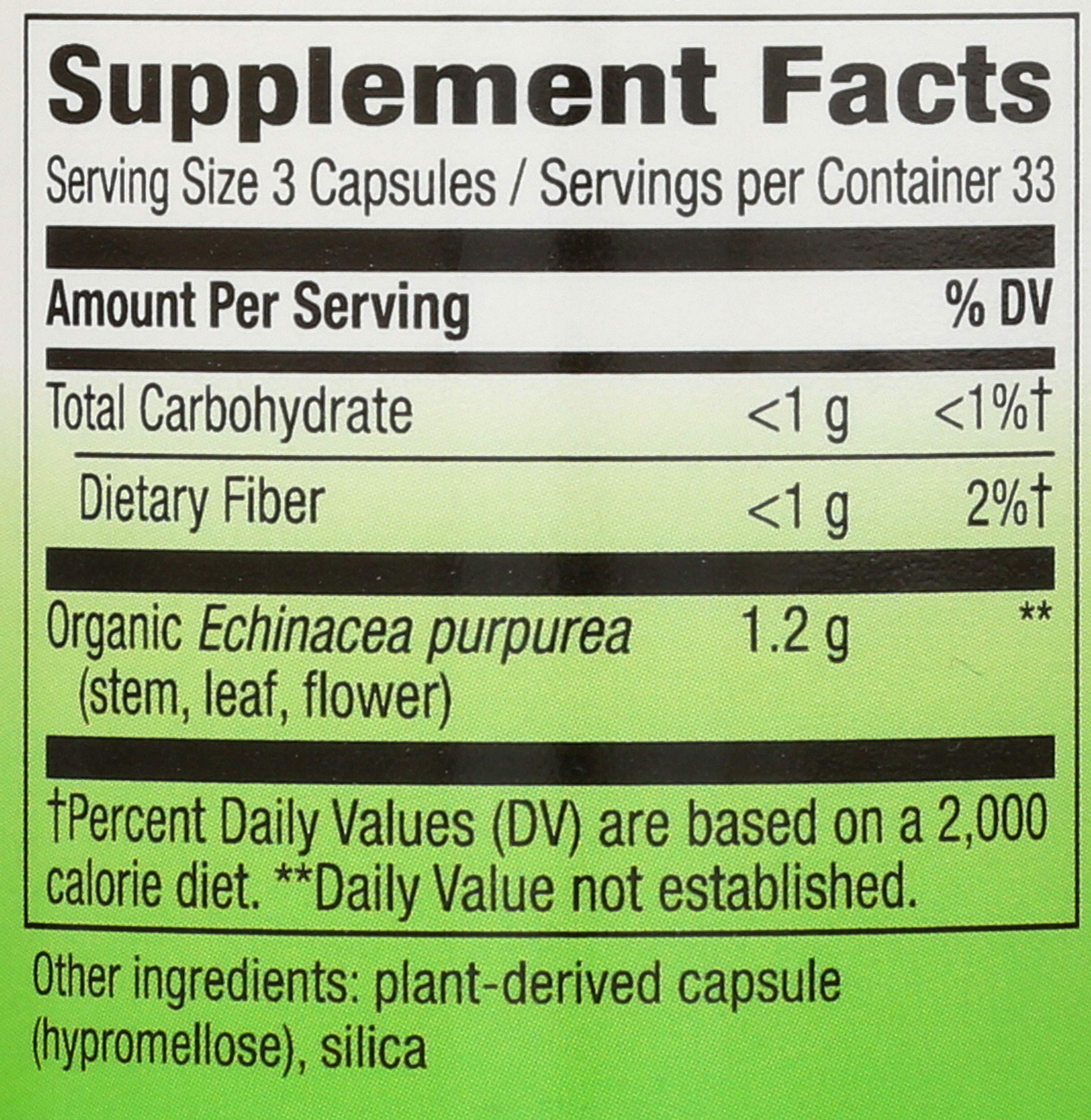 certified organic echinacea for health