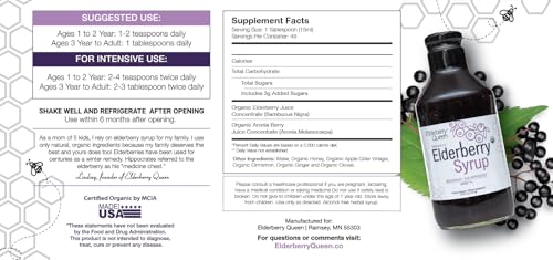 certified organic elderberry syrup benefits
