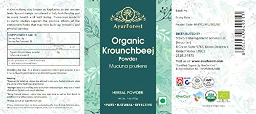 Certified organic energy booster powder