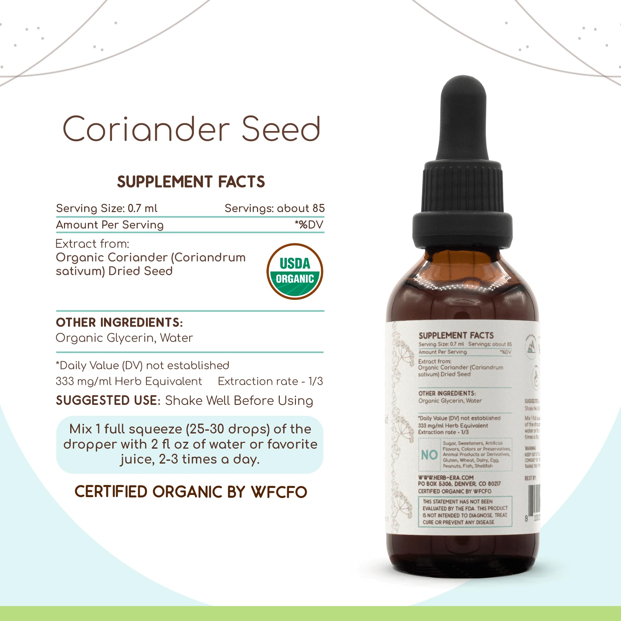 certified organic herbal drops for health