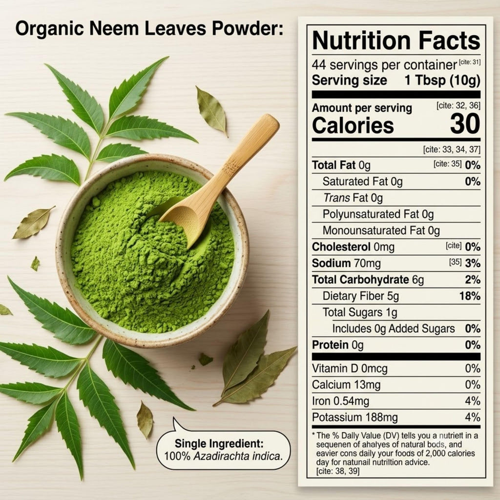 certified organic neem supplement
