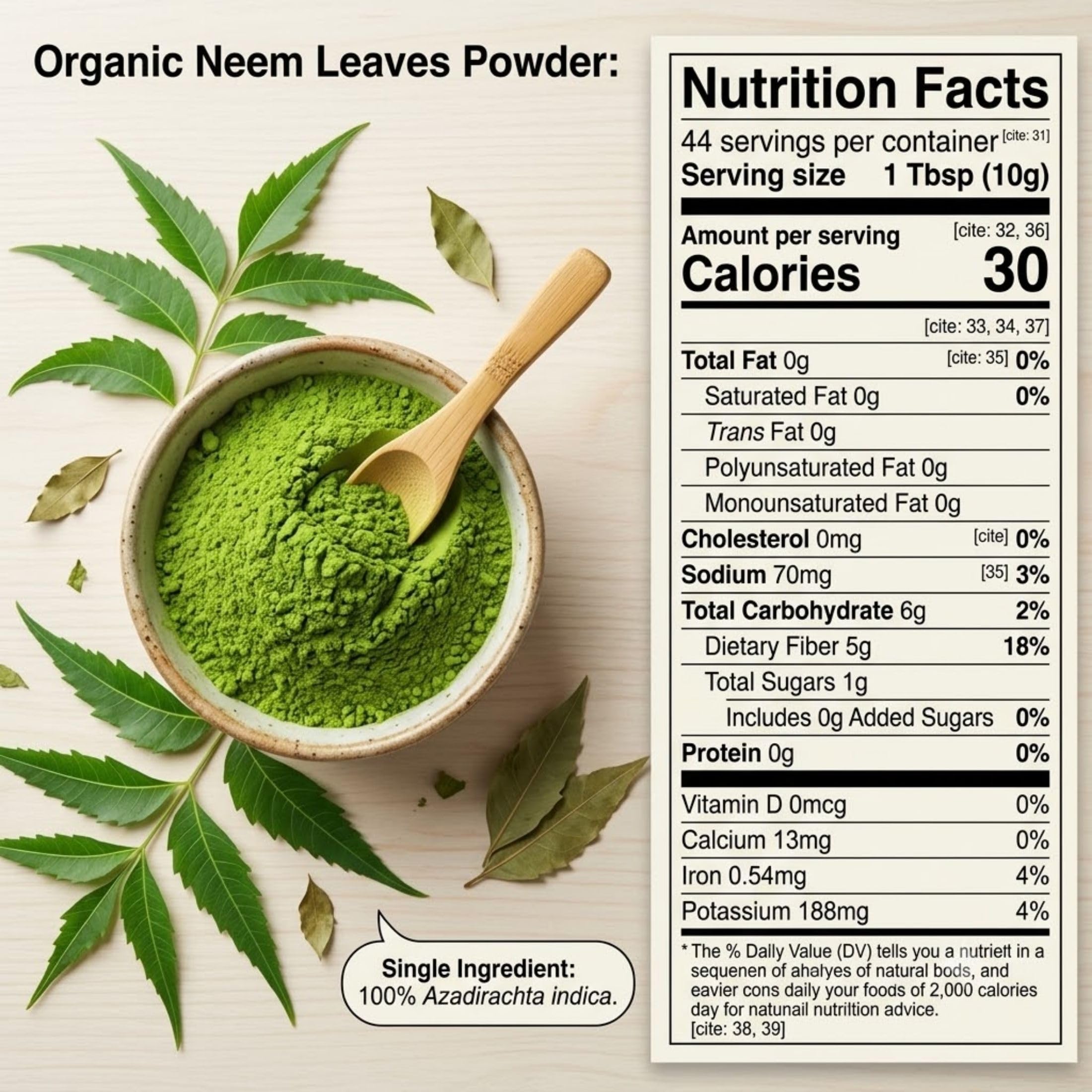 certified organic neem supplement