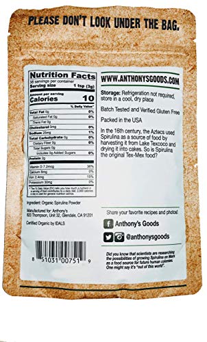 certified organic spirulina for wellness