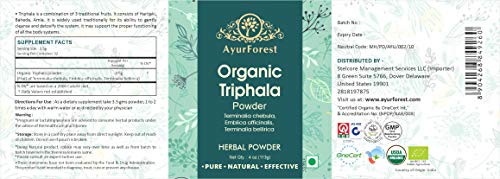 certified organic triphala for wellness