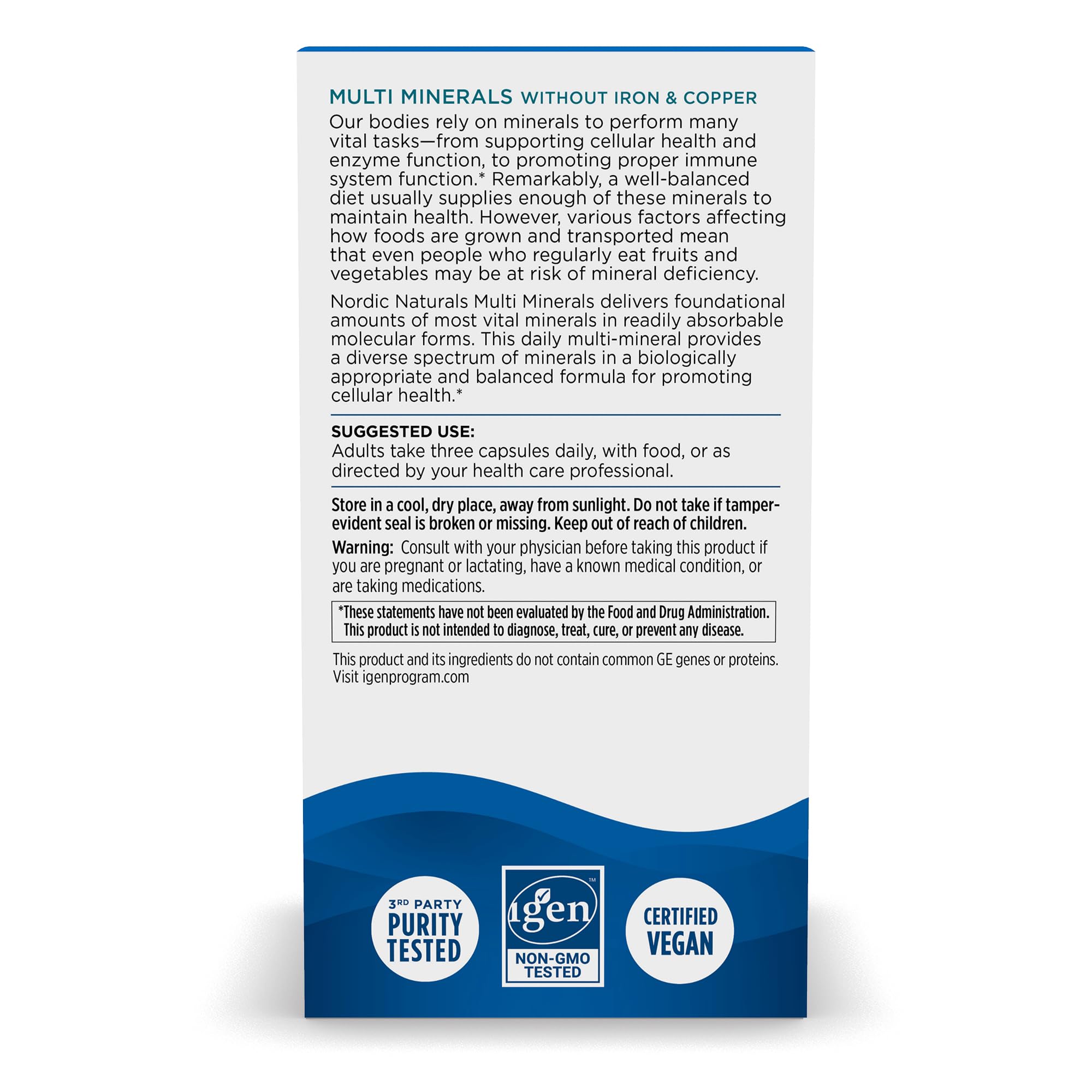 certified quality Nordic Naturals multiminerals