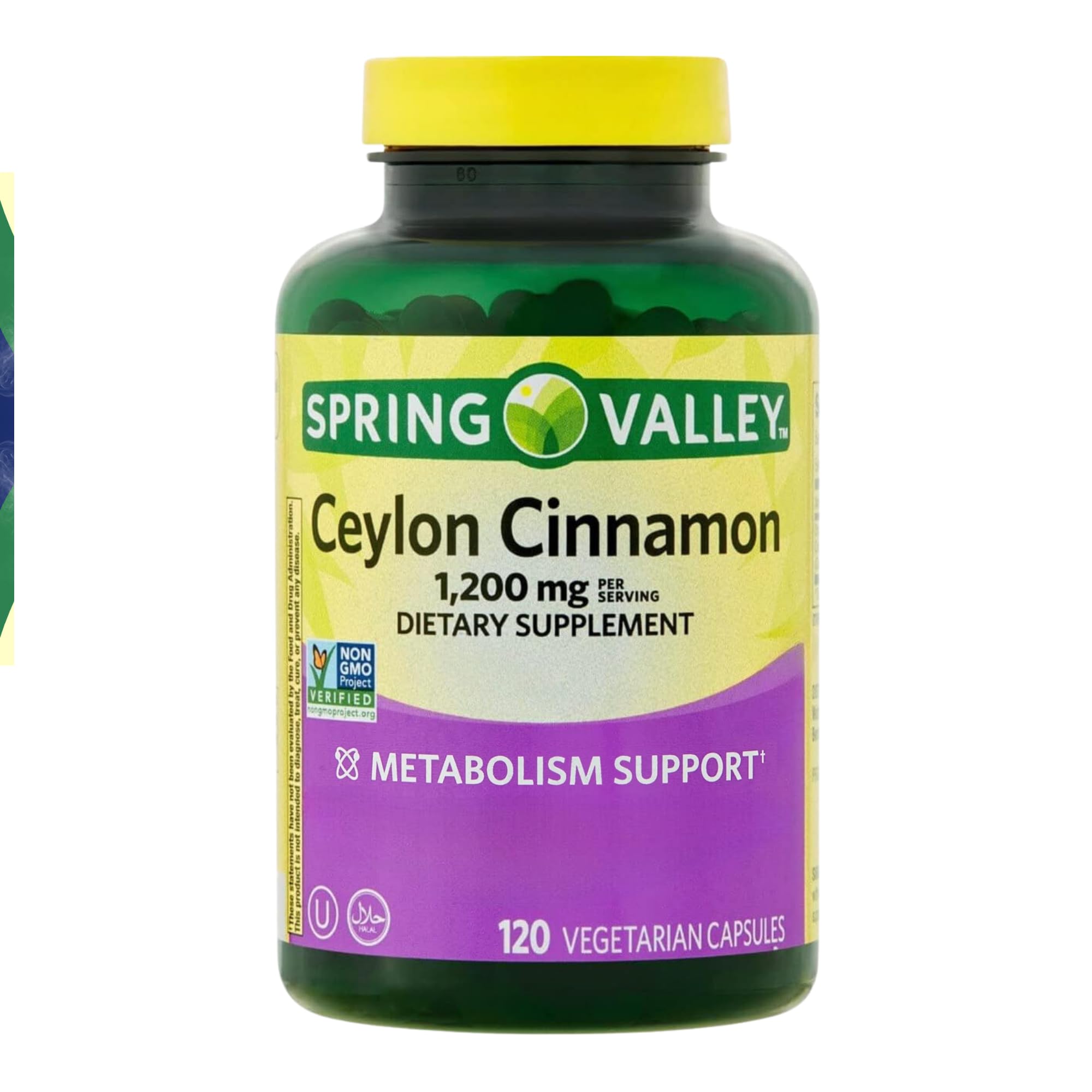 Ceylon cinnamon 120 count bottle