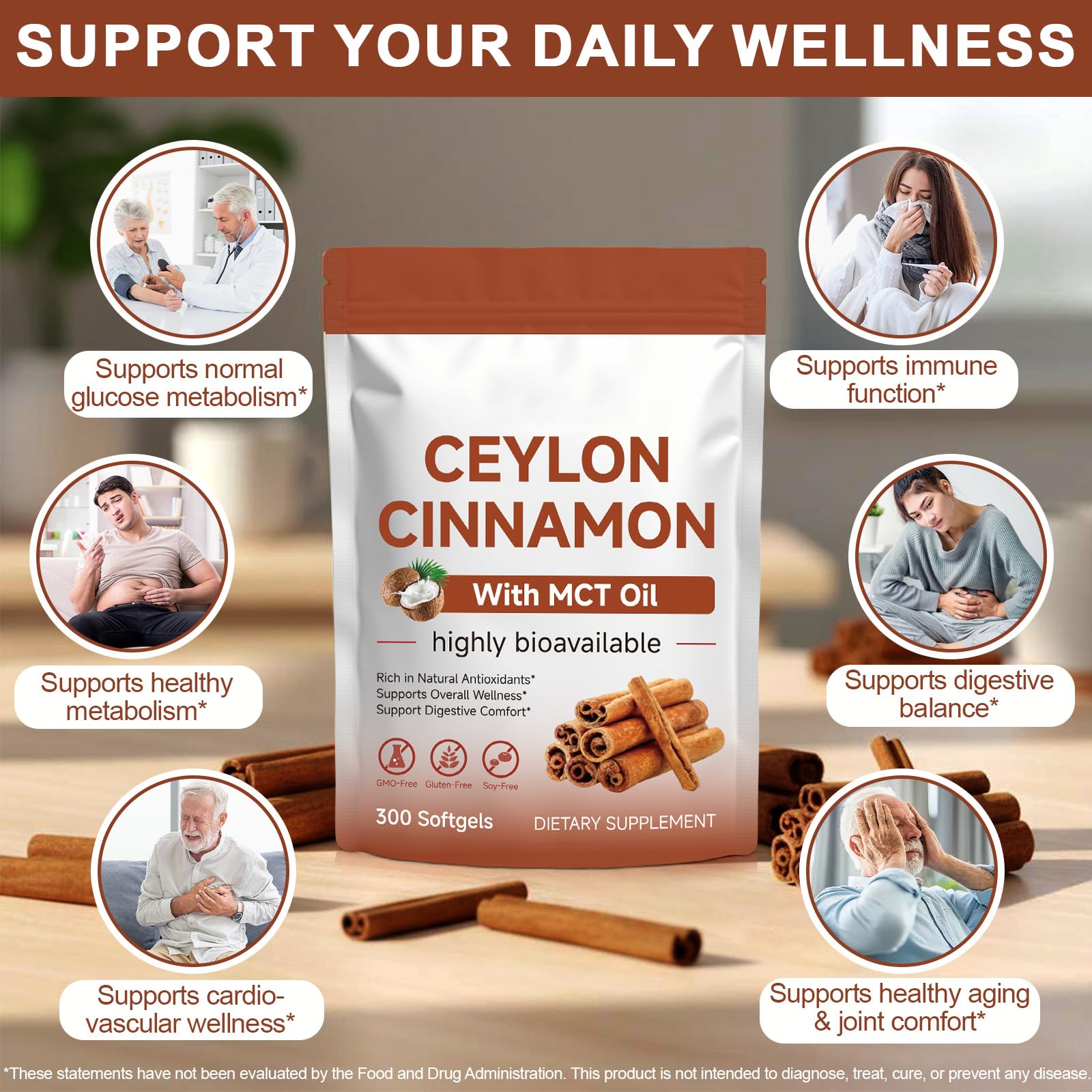 Ceylon cinnamon 300 mg dosage