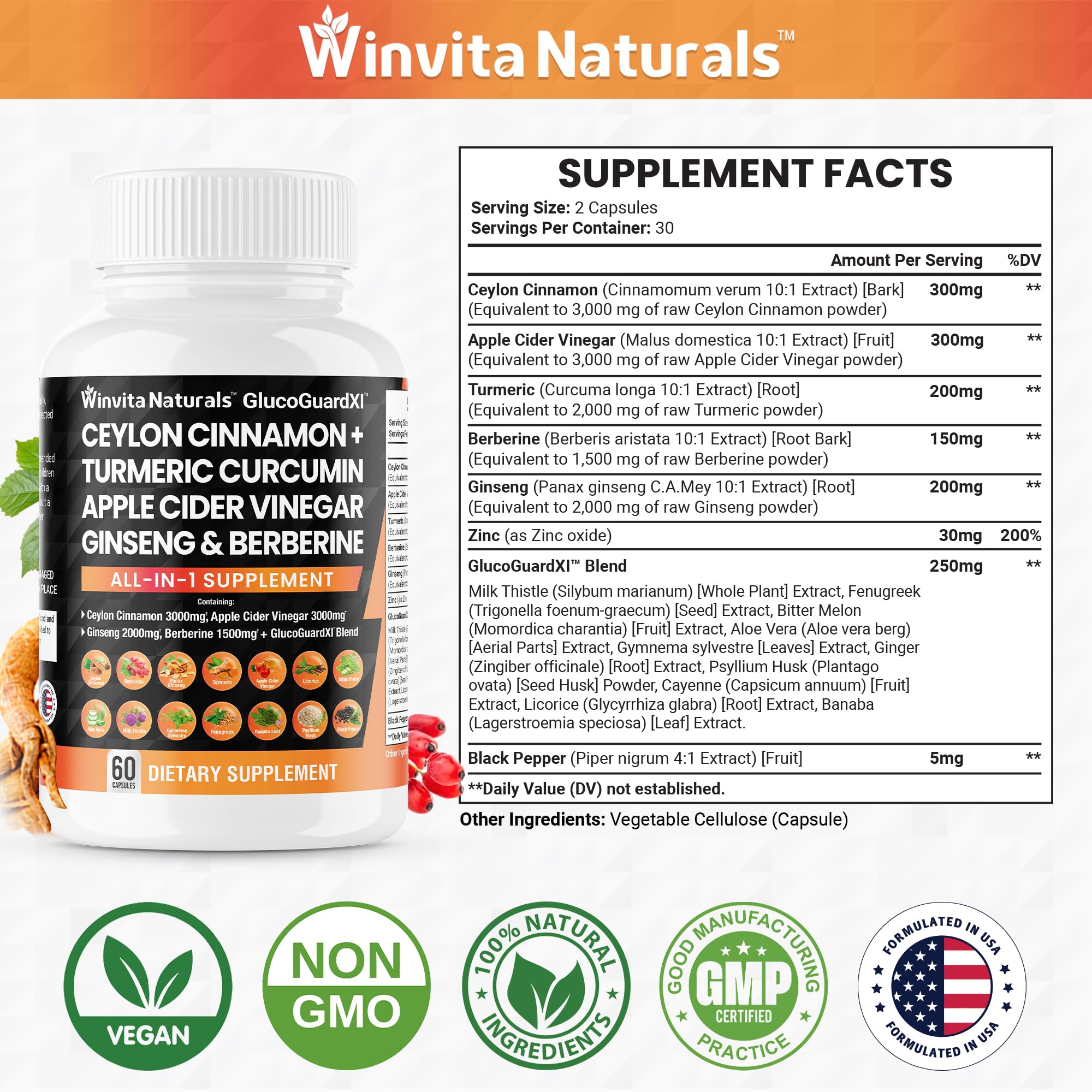 Ceylon cinnamon 3000mg for wellness