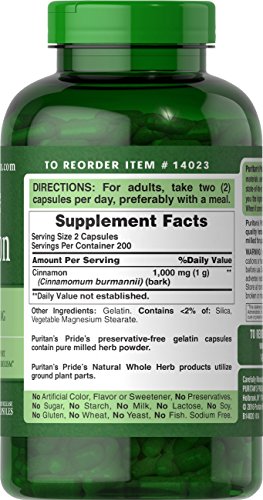 Ceylon cinnamon 500 mg dosage