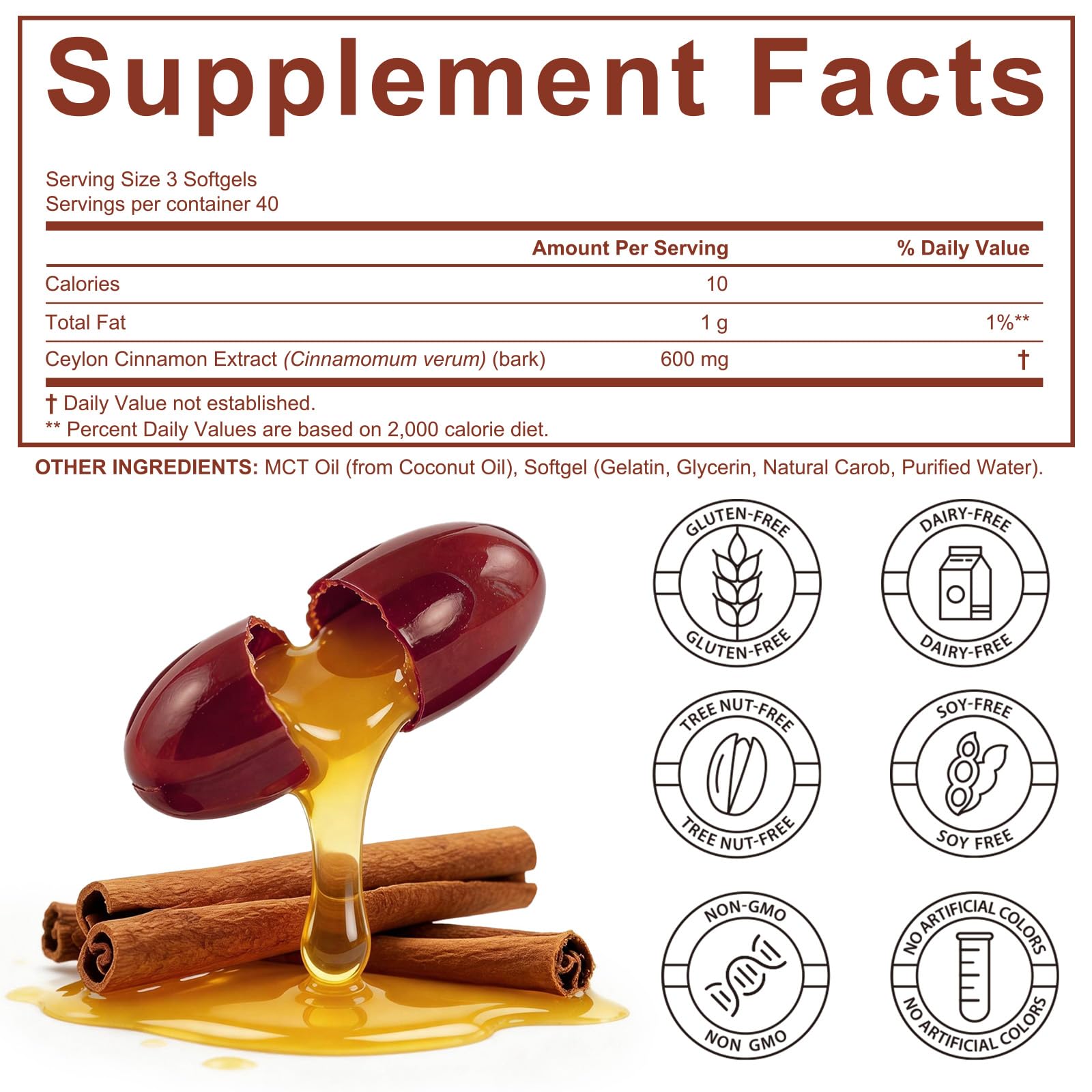 Ceylon cinnamon 600 mg dosage
