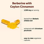 Ceylon cinnamon and berberine capsules
