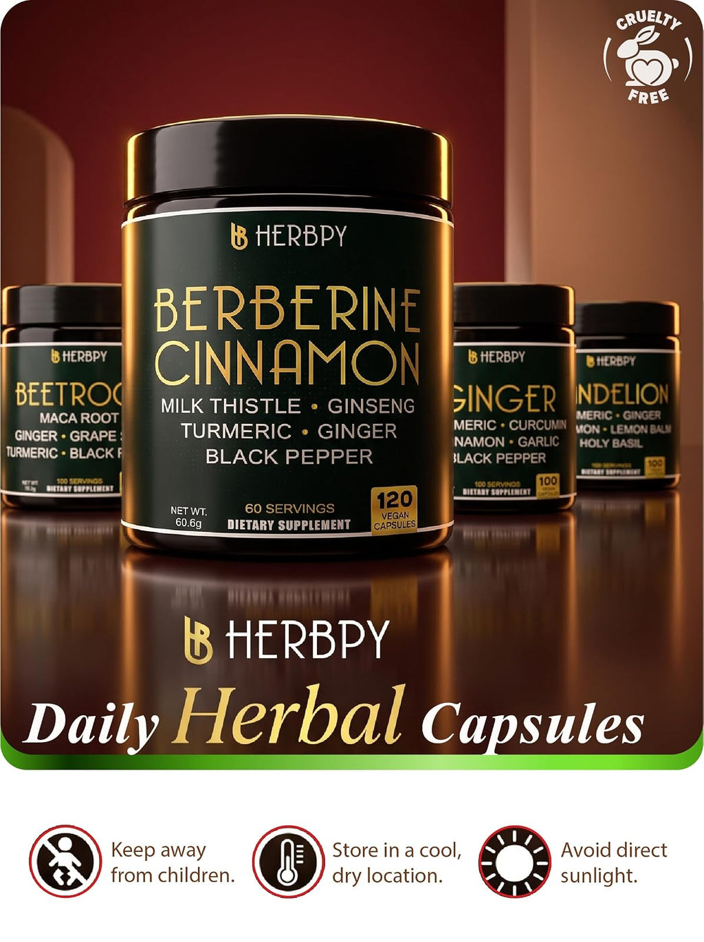 Ceylon cinnamon and berberine for vitality
