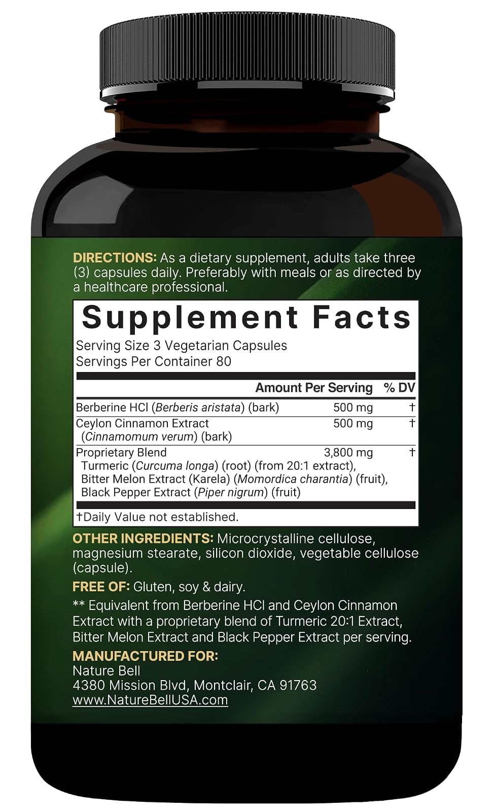 Ceylon cinnamon and Berberine synergy