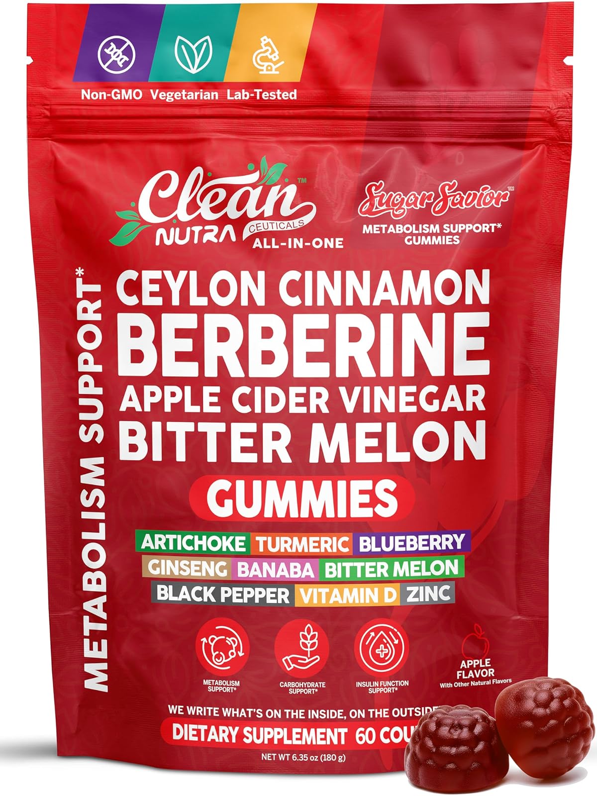 Ceylon cinnamon berberine gummies for wellness