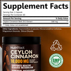Ceylon cinnamon capsules for blood sugar support