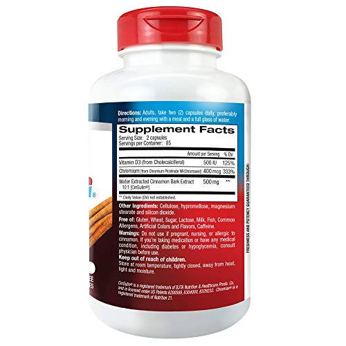 Ceylon cinnamon capsules for blood sugar