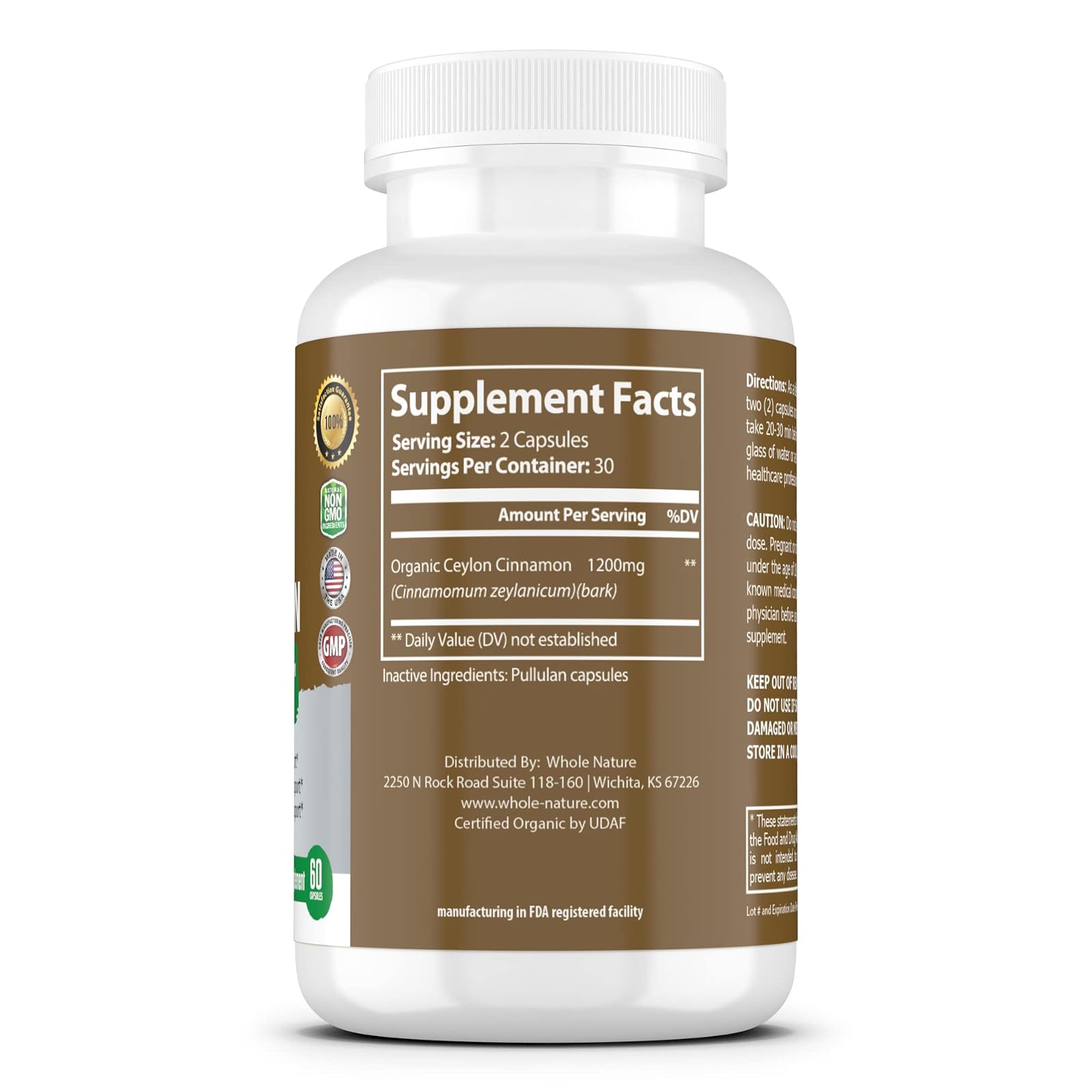 Ceylon cinnamon capsules for daily health
