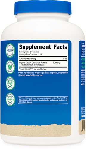 Ceylon cinnamon capsules for daily use