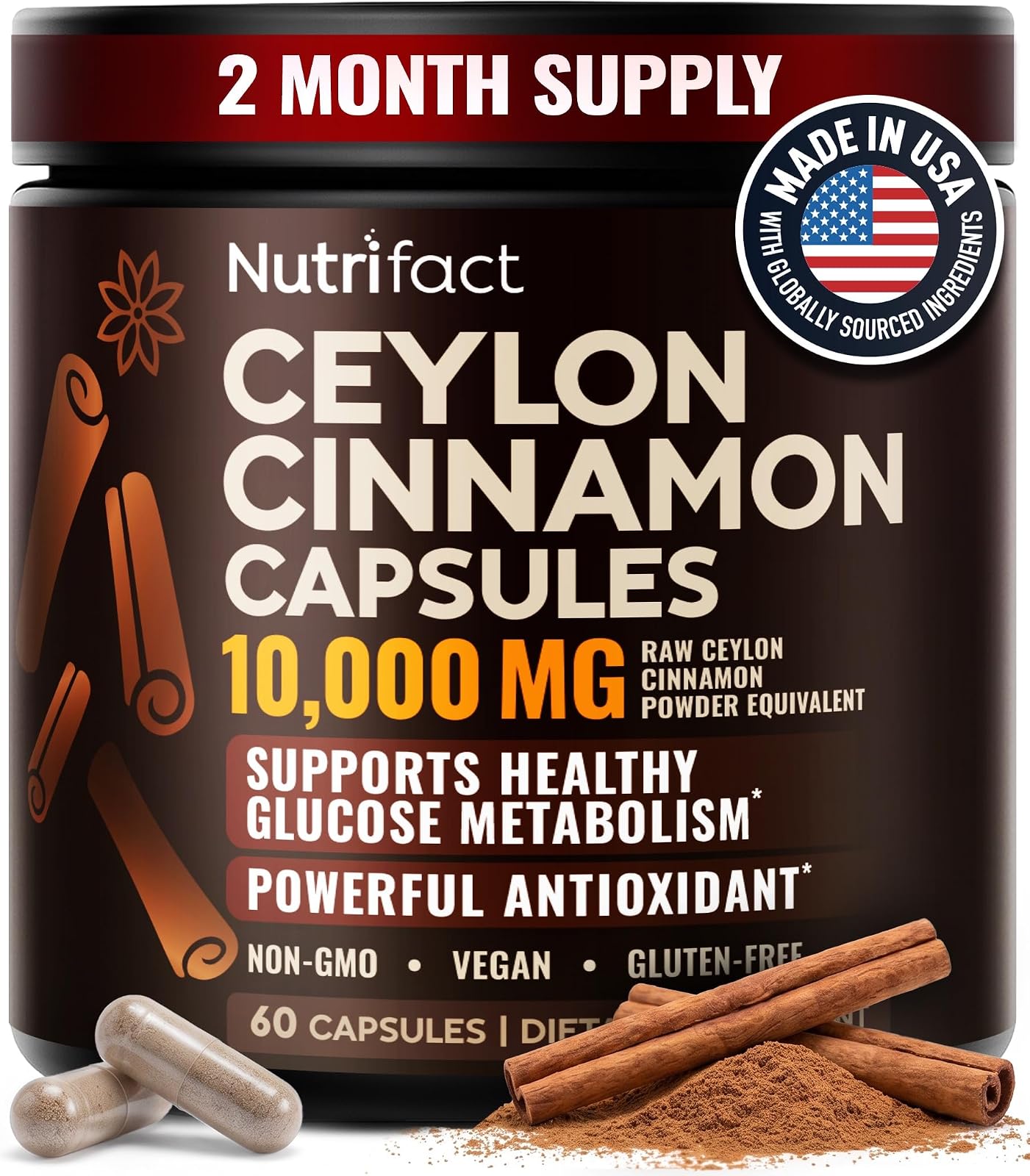 Ceylon cinnamon capsules for digestion