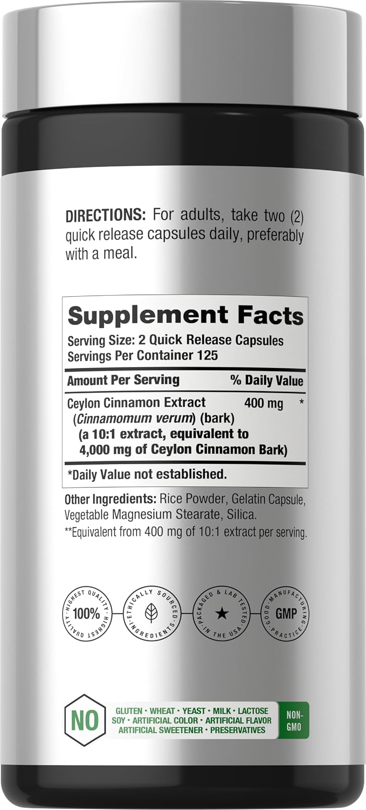 Ceylon cinnamon capsules for digestion